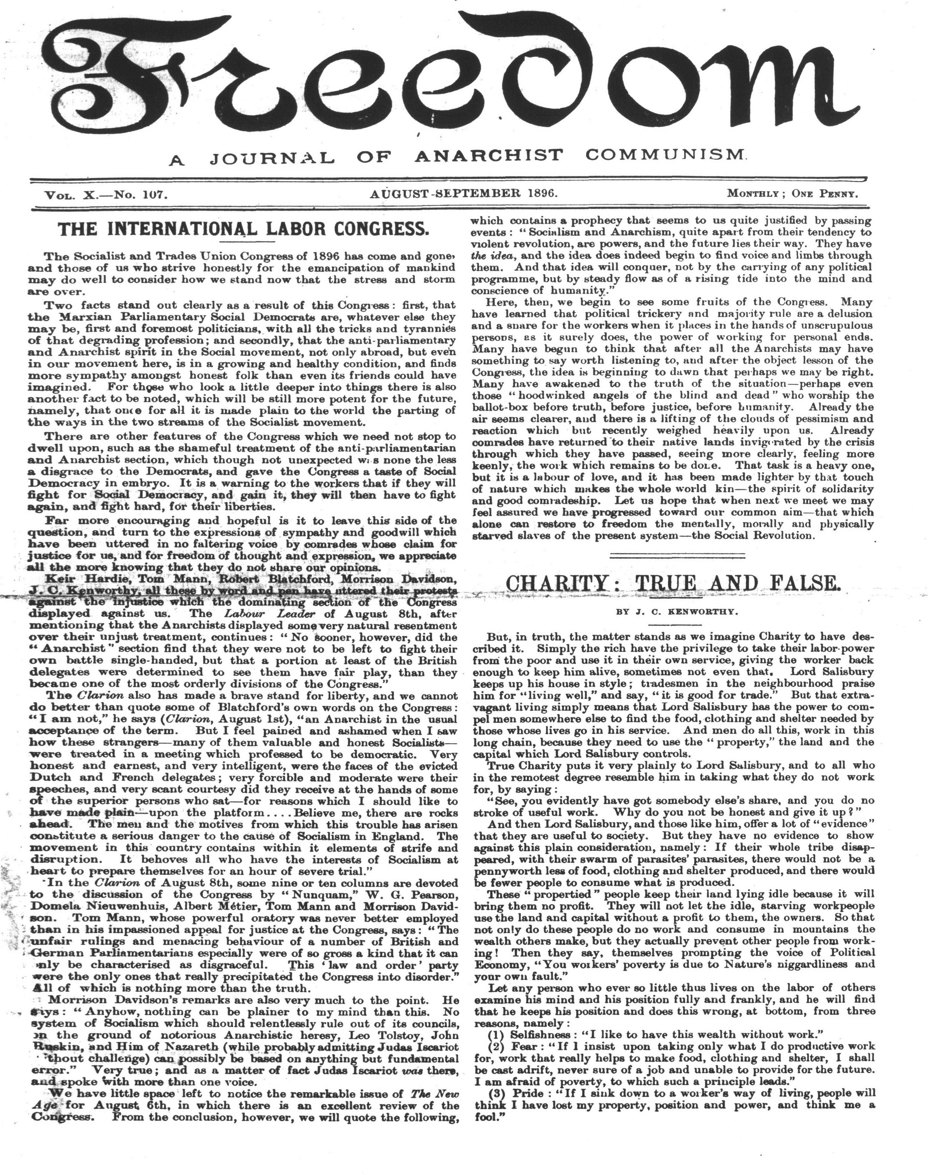 Freedom vol 10. no 108 (August–September 1896) | libcom.org